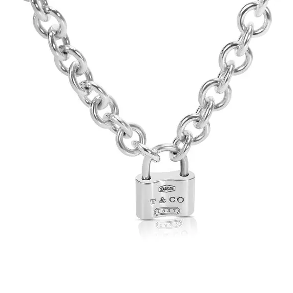 Tiffany & Co. Sterling Silver 1837 Lock Necklace - Sterling_silver