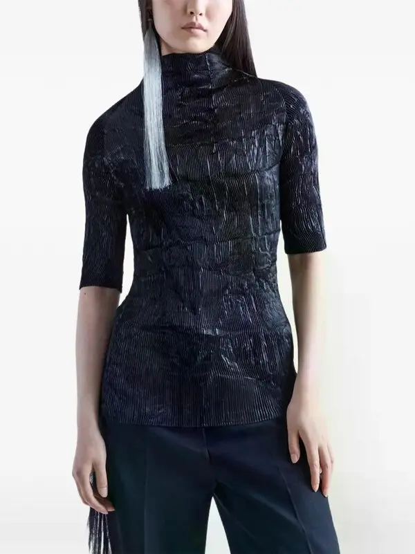 FFORME Dahlia Crinkled Plissé Blouse
