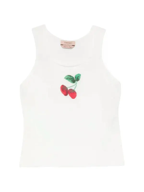 TWINSET Sleeveless Top - White