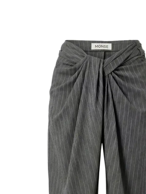 Monse Twist-detail Pinstripe Trousers