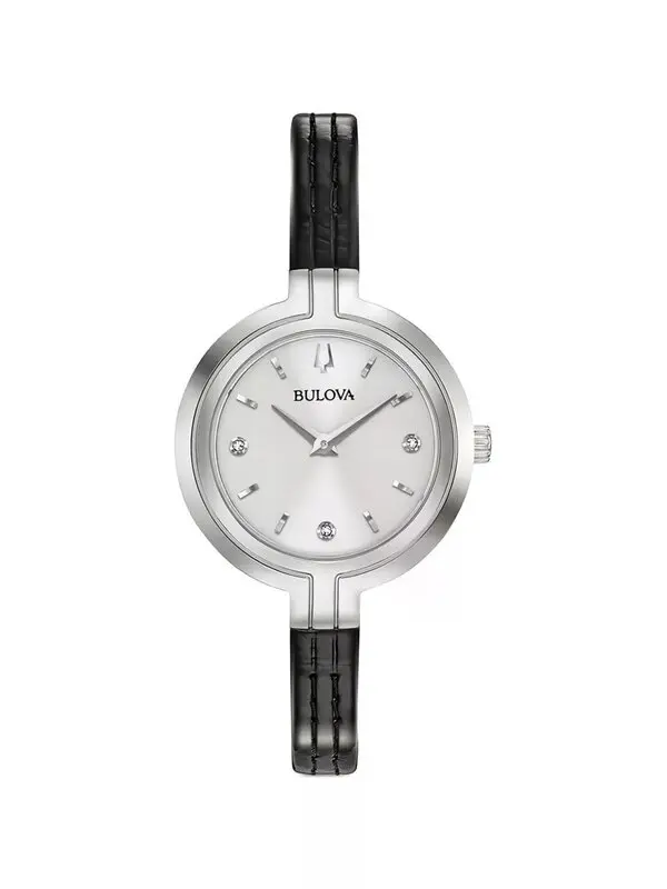 Bulova Rhapsody 30mm Diamond Watch - Silver