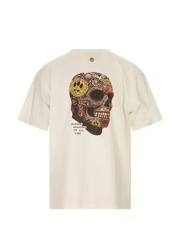 BARROW Skull-print Jersey T-shirt