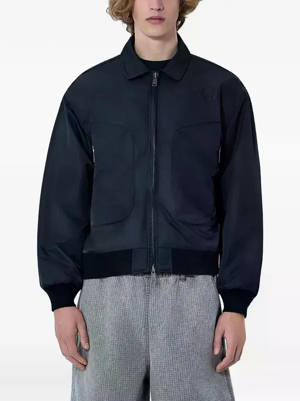BRAIN DEAD Zip-front Collared Jacket