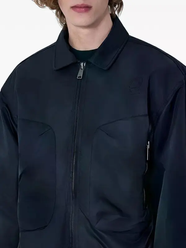 BRAIN DEAD Zip-front Collared Jacket