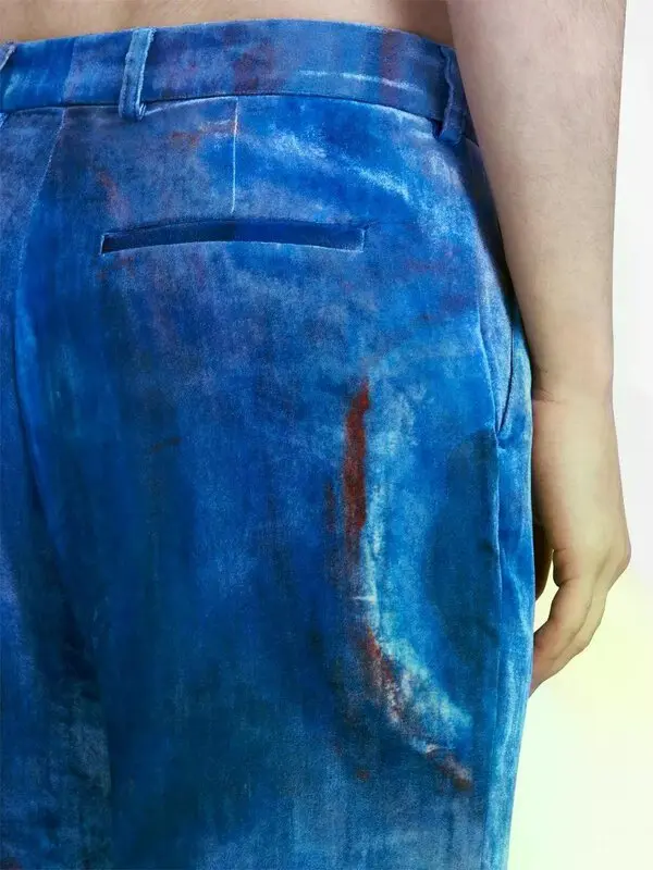 Marni Painterly-print Straight-leg Trousers