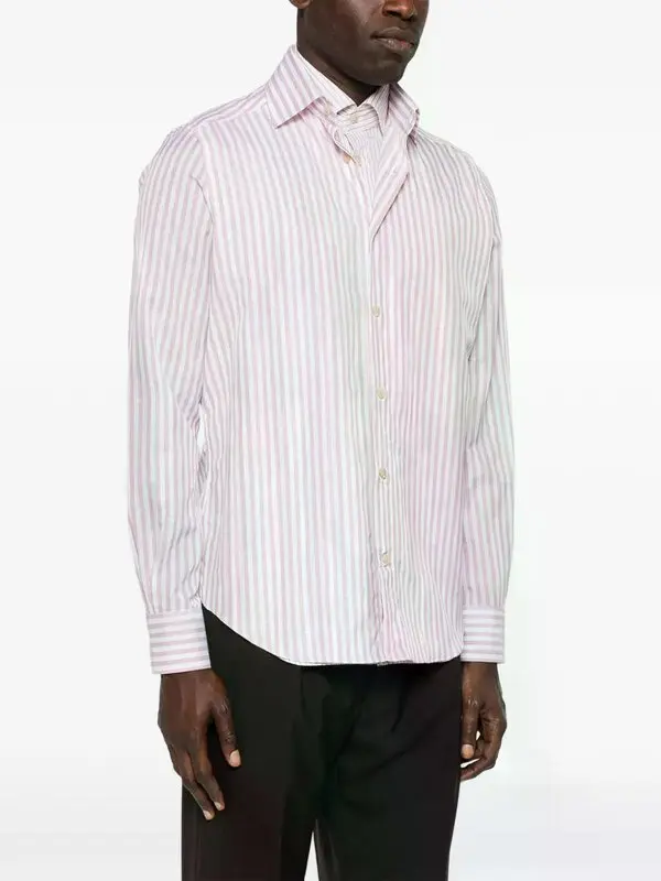 Eleventy Striped Layered Shirt
