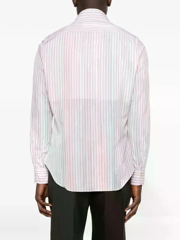 Eleventy Striped Layered Shirt