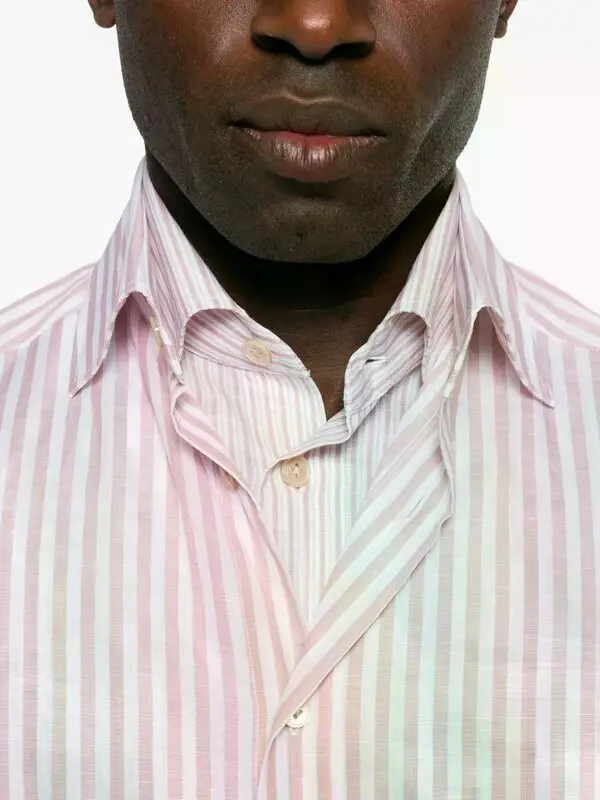 Eleventy Striped Layered Shirt