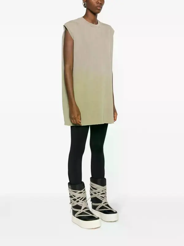 MONCLER + RICK OWENS Ombré-effect Jersey Tank Top
