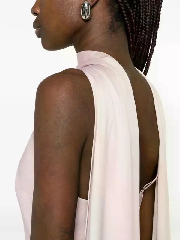 Solace London Cece Cape Maxi Dress - Pink