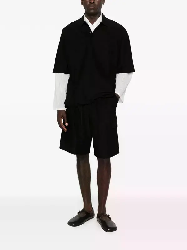 Comme Des Garçons Elasticated-hem Polo Shirt