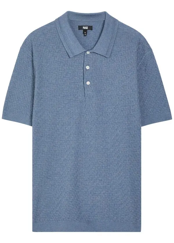 Paige Kiko Cotton-blend Polo Shirt - Blue