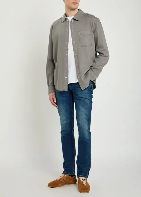 Paige Lennox Slim-leg Jeans - Mid Blu