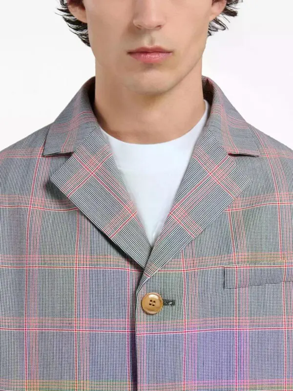Marni Checked Single-breasted Blazer