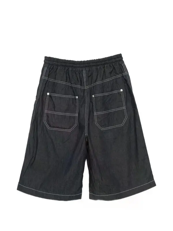 Comme Des Garçons Contrast-stitch Wide Leg Shorts