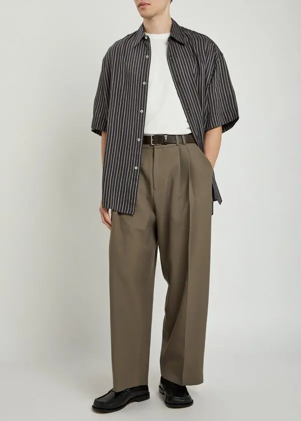 Studio Nicholson Sorono Striped Woven Shirt