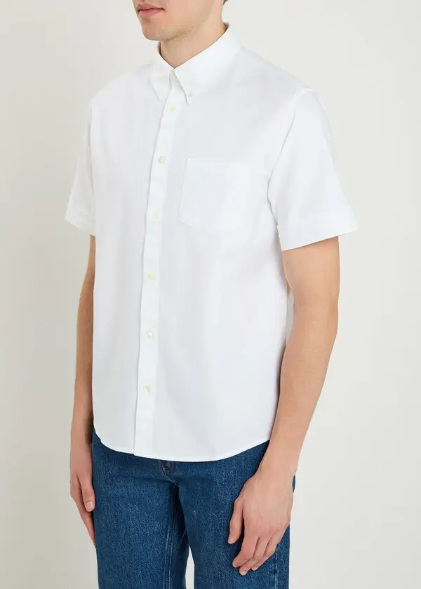 A.p.c. Jack Logo-embroidered Cotton Shirt