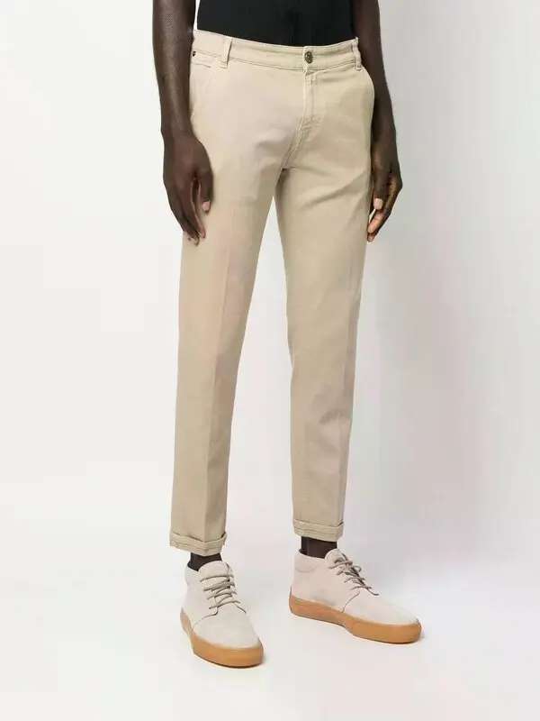 PT TORINO Mid-rise Slim-fit Jeans - Neutrals