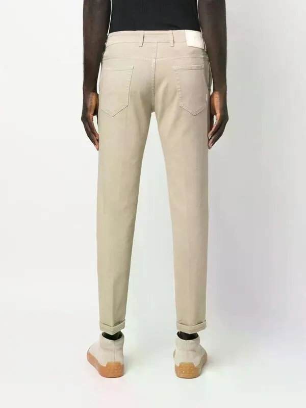 PT TORINO Mid-rise Slim-fit Jeans - Neutrals