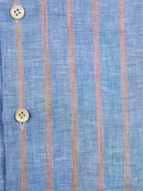 SONRISA Vertical-stripe Cotton Shirt