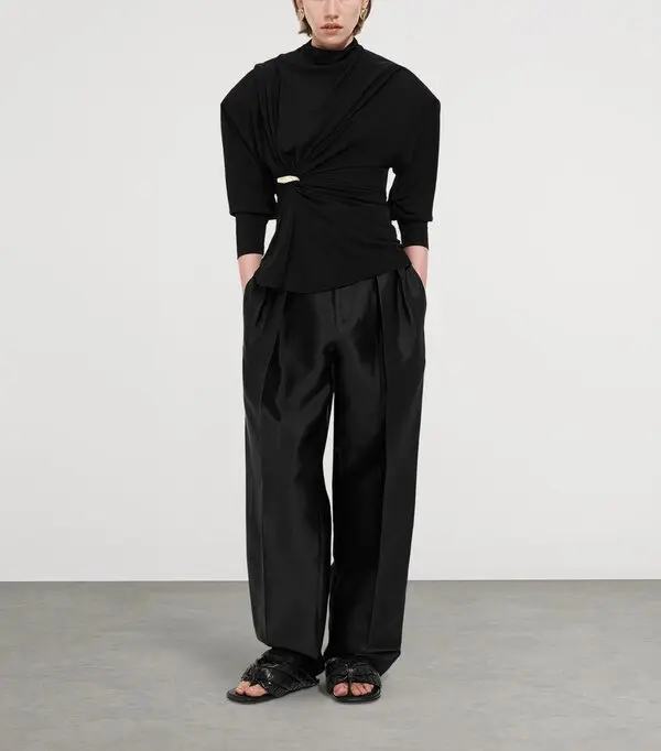 Bottega Veneta Lambskin Salsa Thong Sandals