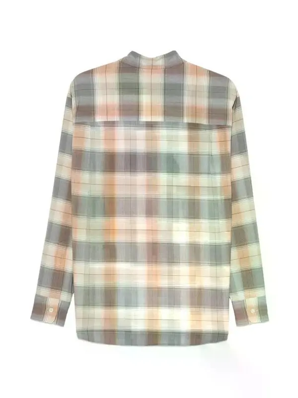 Auralee Check-print Wool Shirt