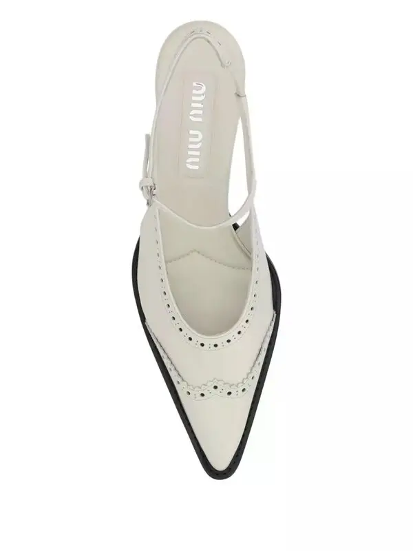 Miu Miu Slingback Leather Pumps