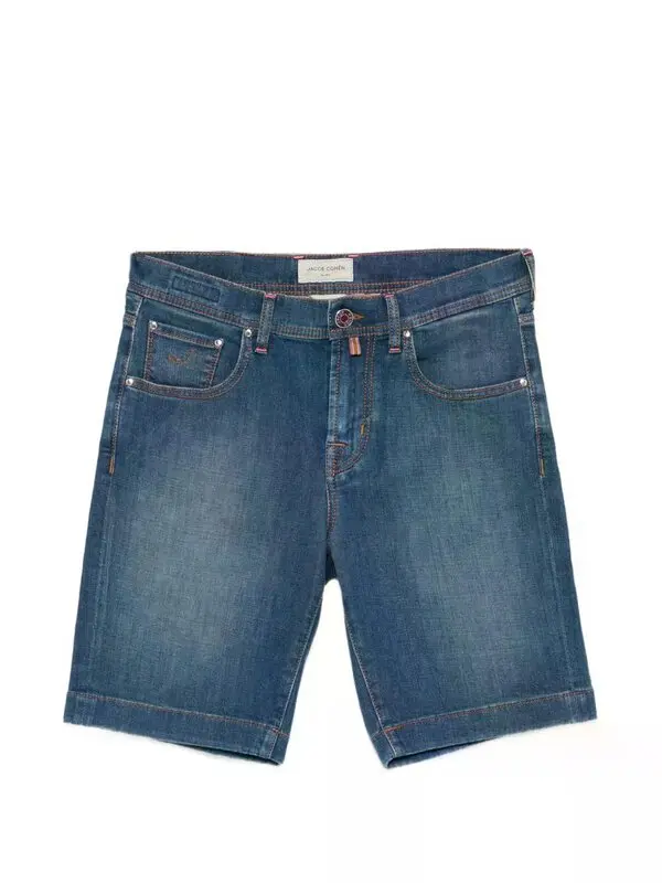 Jacob Cohen Nicolas Logo-patch Shorts - Blue