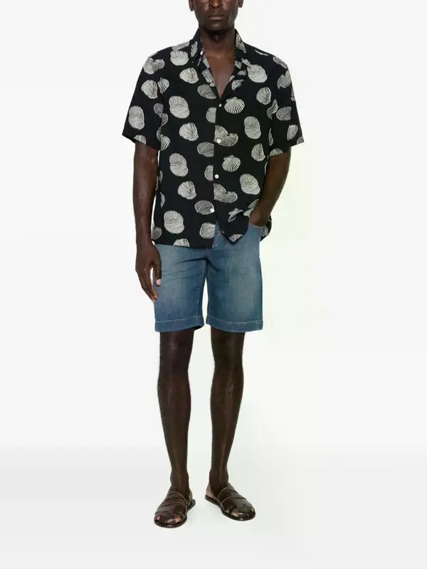 Jacob Cohen Nicolas Logo-patch Shorts - Blue