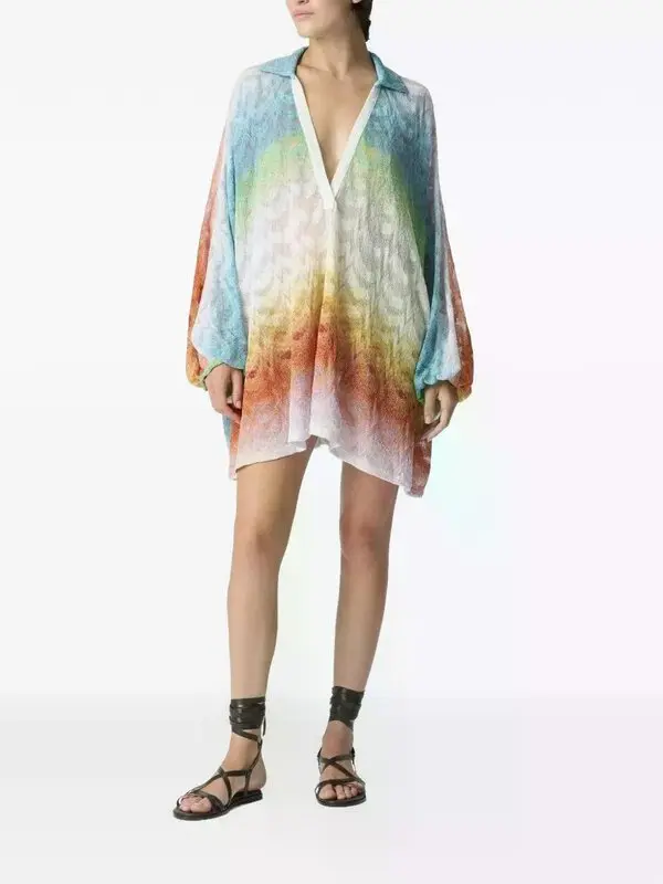 Missoni V-neck Chevron Knit Kaftan