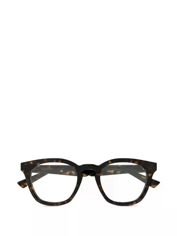 Gucci Tortoiseshell Round-frame Glasses - Brown