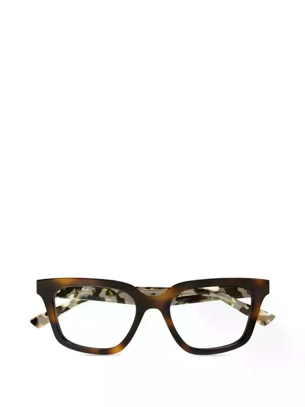 Gucci Tortoiseshell-effect Square-frame Glasses - Brown