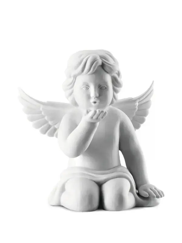 ROSENTHAL Angel Kissing Hand Sculpture - White