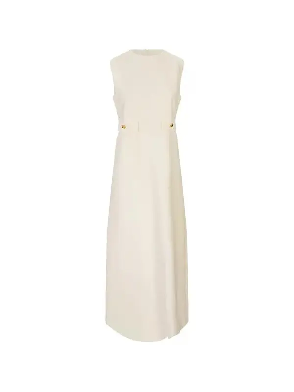 P.a.r.o.s.h Button-detailed Sleeveless Dress