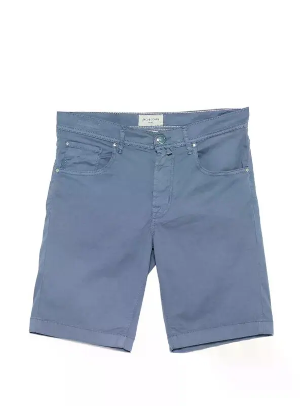 Jacob Cohen Nicolas Logo-patch Shorts - Blue