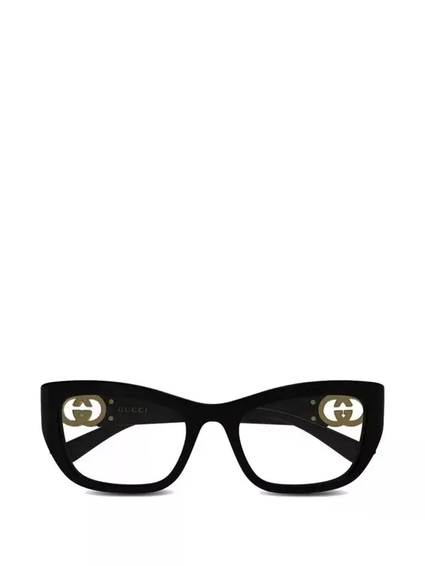 Gucci Interlocking G Cat-eye Glasses - Black