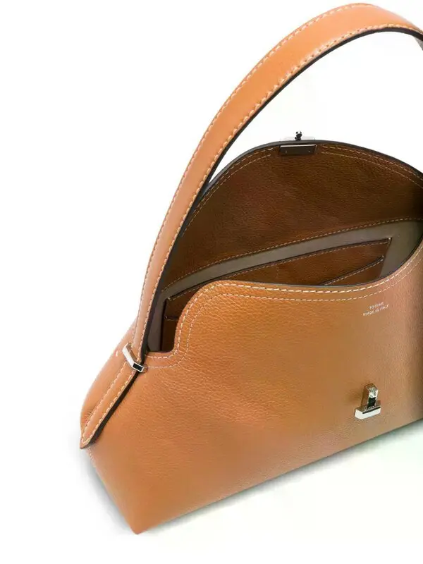 TOTEME Grained-leather T-lock Shoulder Bag