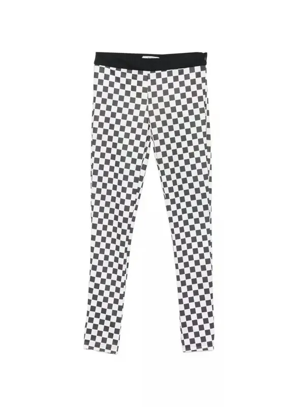 The Artistylist Checkerboard Cropped Trousers - Black