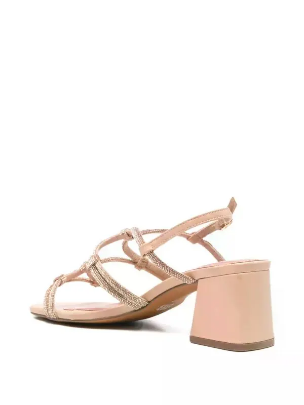 BIBI LOU Crystal-embellished Leather Sandals