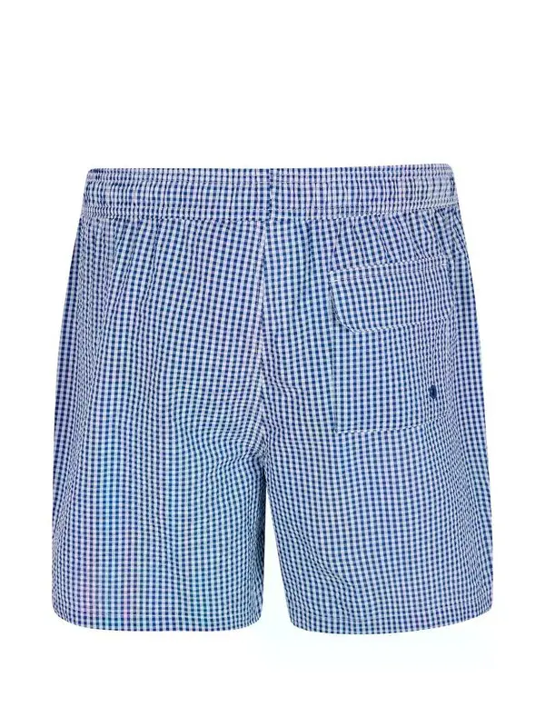 Barbour Gingham-check Seersucker Swim Shorts