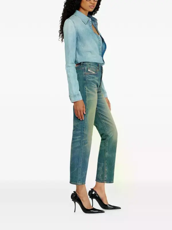 DIESEL® 1981 D-went Straight-leg Cropped Jeans