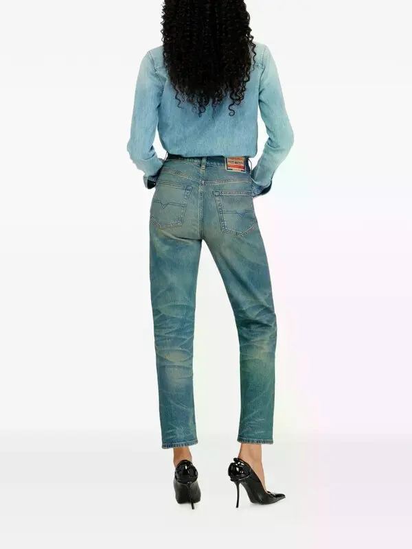 DIESEL® 1981 D-went Straight-leg Cropped Jeans