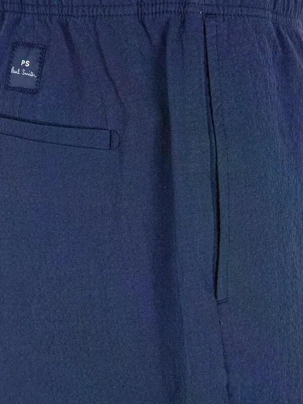 Paul Smith Logo-patch Seersucker Shorts