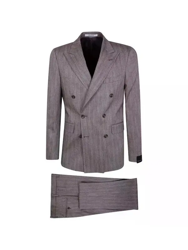 Tagliatore Herringbone Double-breasted Suit