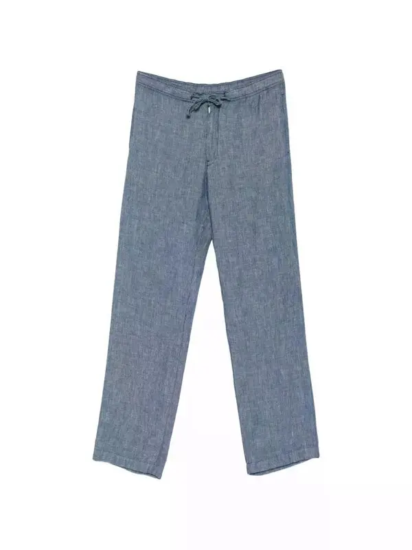 120% Lino Drawstring Waist Trousers