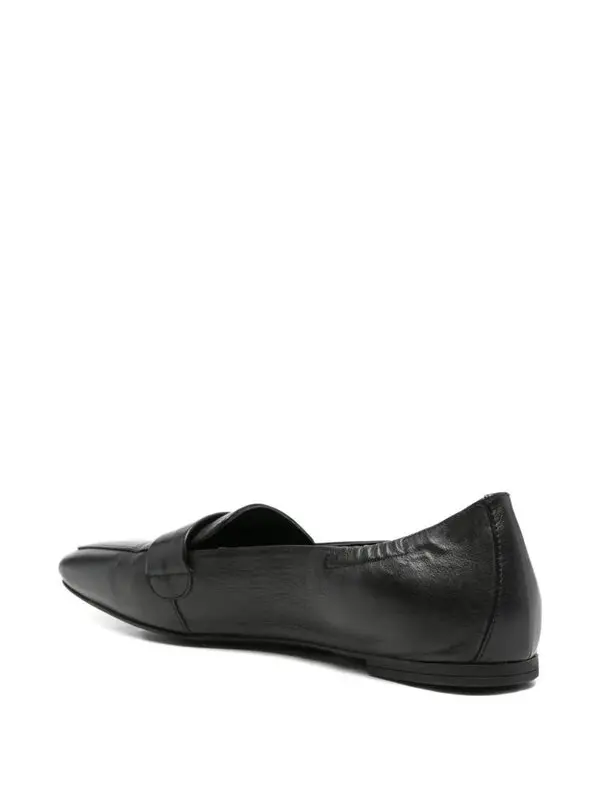 SERGIO MORETTI FIRENZE Square-toe Leather Loafers