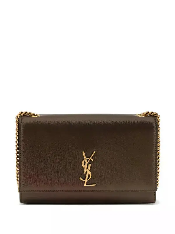 Saint Laurent Kate Leather Shoulder Bag - Brown