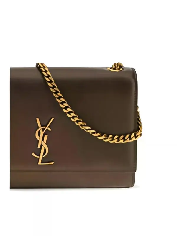Saint Laurent Kate Leather Shoulder Bag - Brown