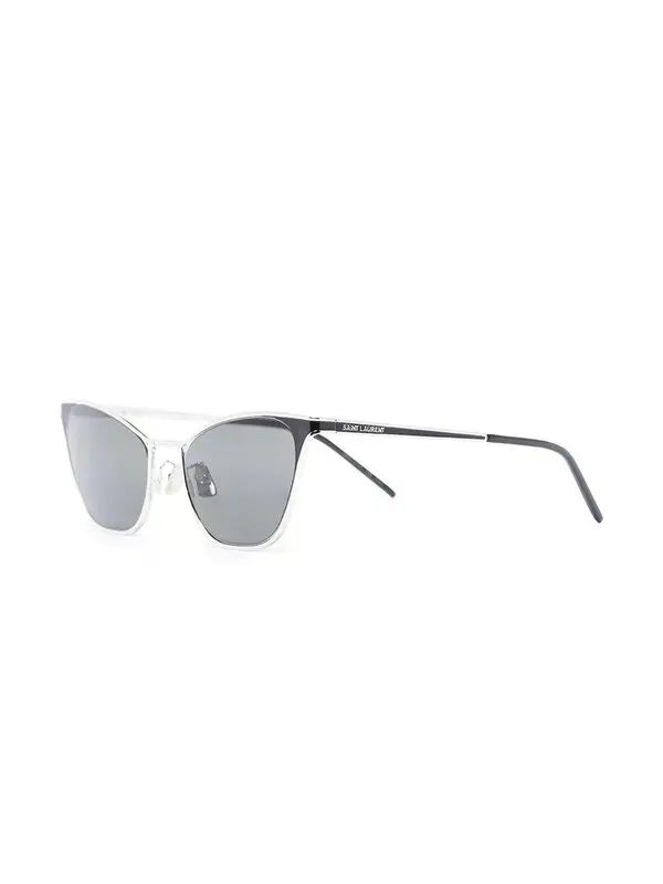 Saint Laurent Cat-eye Silver-tone Sunglasses