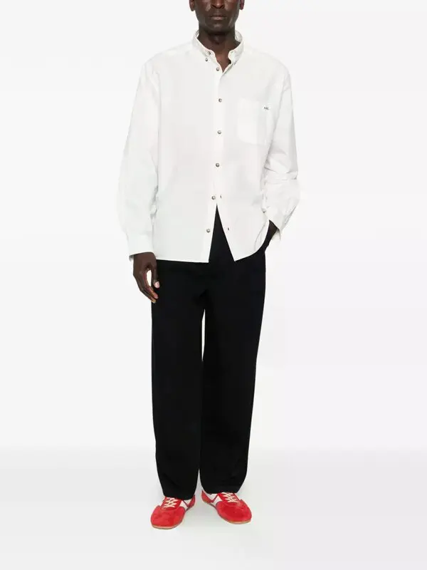 A.p.c. Button-down Pocket Shirt - White